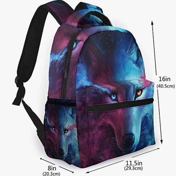 Bags | New Galaxy Wolf Universe Lightweight Backpack | Poshmark